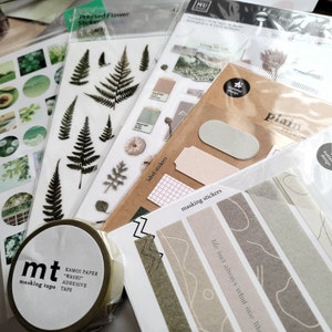 MU Print-on Stickers 189 Letters From Nature | Etsy