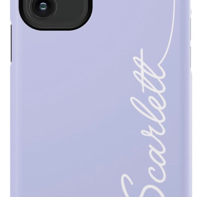 Purple Phone Case for iPhone Lilac iPhone Case With Name - Etsy
