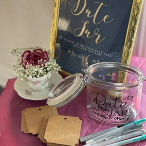 Date Night Personalised Sticker Label for Candle/coffee Jar/tin/tub ...