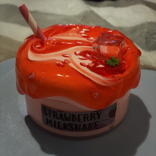 Strawberry Milkshake DIY Clay Slime 8oz - Etsy