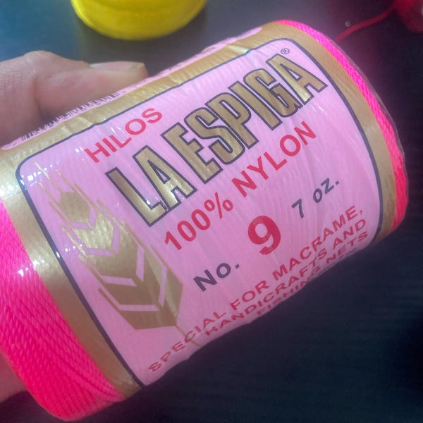 La Espiga No.9 - 100% Nylon Omega, Crochet Thread, Thread for Crafts ...