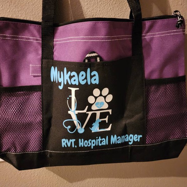 Veterinary Technician Bag, Vet Tech Bag, Gift for Vet Tech Week ...