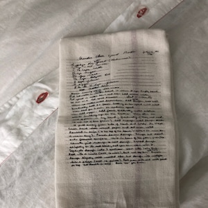 Recipe Tea Towel Printed From Handwritten Family Recipe Towel, Recipe ...