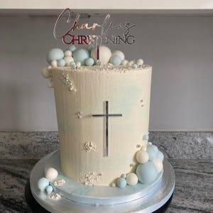 Double Layer Cake Topper Personalised Various Sizes, Colours & Fonts - Etsy