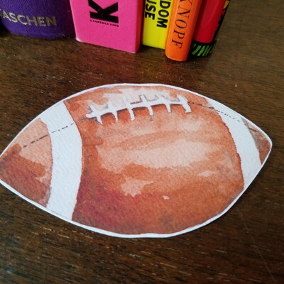 Watercolor Football Die-cuts Party Punchies Football Cut Outs Die Cut ...