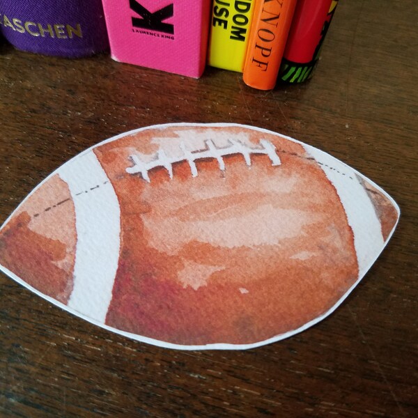 Watercolor Football Die-cuts | Party Punchies | Football Cut Outs | Die ...