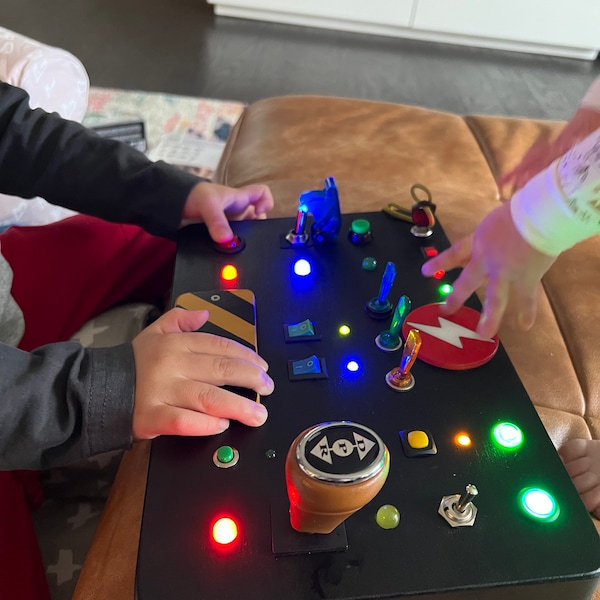 LED Light Switch Board for Toddler Electronic Busy Board for Travel ...