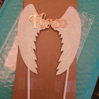 Angel Wings Cake Topper - Etsy