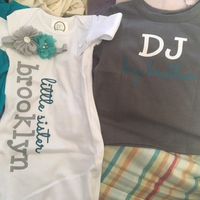 Big Brother Little Brother Set Hat Gown Shirt Bib Coming Home - Etsy