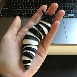 Zebra Slug 3D Printed Articulated Slug - Etsy