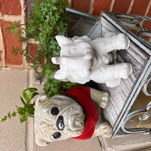 Painted Dragon Statue Garden Decor Cute Winking Dragon - Etsy