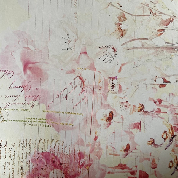 Floral Digital Paper Printable Junk Journal, Digital Printable Junk ...