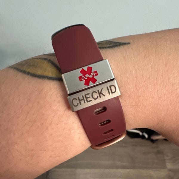 Medical Alert Bracelet Runner Emergency ID Nylon Wristband Custom ...