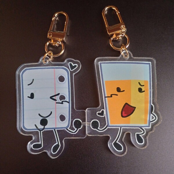Teardrop BFDI Acrylic Keychain - Etsy