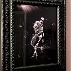 Siren. Art Print. Skeleton Dark Mermaid Skull Art Surreal | Etsy