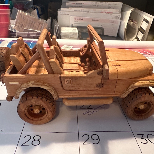 Handmade Wooden Land Rover Defender 110 | 1:18 Scale Model | Perfect ...