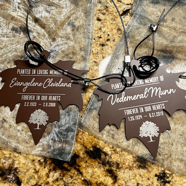 Memorial Tree Dedication Plaque Gift for Planting Trees in Memory of a ...