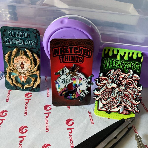 Bitty Bee Enamel Pin | Eldritch Entomology - Etsy