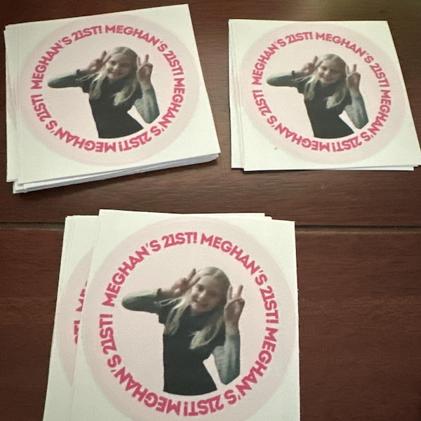 CUSTOM Stickers— 21st Birthday, Graduation, Gameday Stickers— High ...