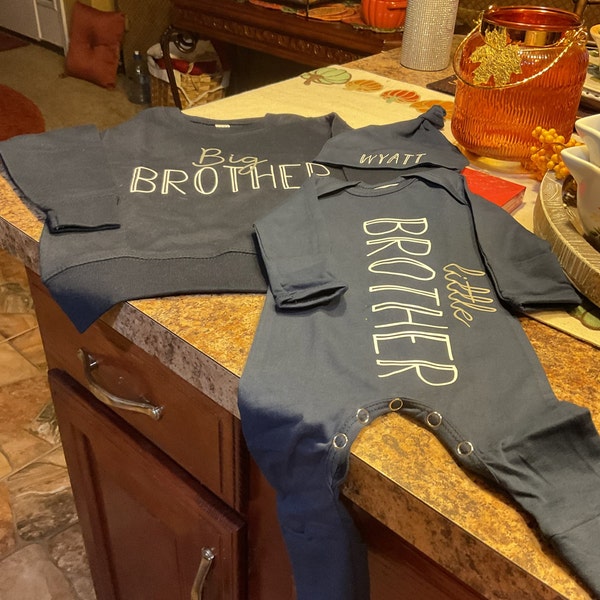 Sibling Shirts, Big Brother Sister Sweatshirt or Tee Shirt, Little ...