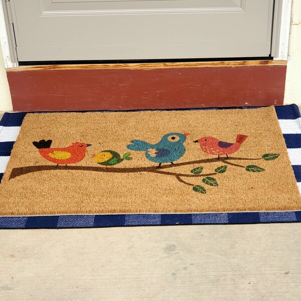Aztec Pattern Welcome Mat | Tribal Design Doormat | Boho Entrance Rug ...