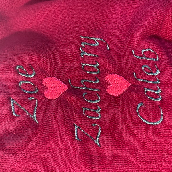 Mini Heart Embroidery Design Very Small, Filled Stitch Heart 5 Sizes ...