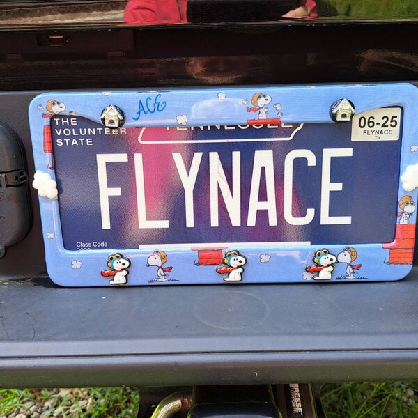 Snoopy and Woodstock 3D License Plate Frame by Mamazooka Designs (best ...