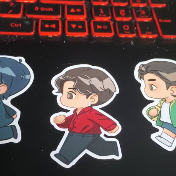 KINNPORSCHE the Series Running Chibi Stickers - Etsy
