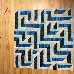 Queen 3D Maze / Labyrinth Quilt Pattern PDF Hidden Paths - Etsy