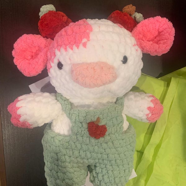 10-in-1 Fruit Cows Crochet Pattern Bundle (amigurumi Highland Cow ...