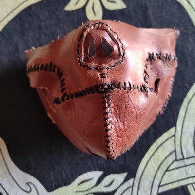 PDF Pattern Leather Skull Half Mask - Etsy