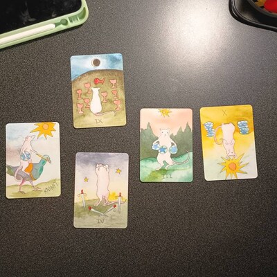 The Rabbit Tarot Deluxe Version Animal Art Card Deck - Etsy