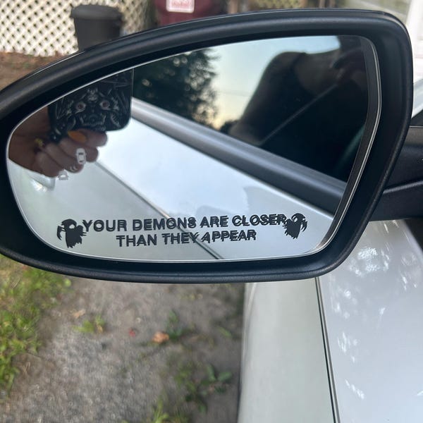 Objects in Mirror Are Ethereal Vinyl Bumper Sticker Decal Car Truck ...