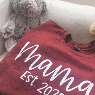 Mama Est. 2020 SVG Zip File Containing Svg, Jpg, Png, Dxf, and Eps ...