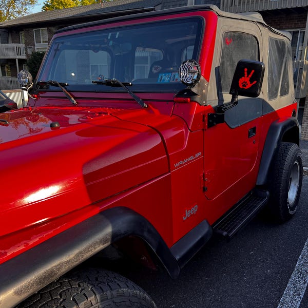 Wave Mirror Decal | Peace Sign | Side Mirror Decal | Wave Dammit ...