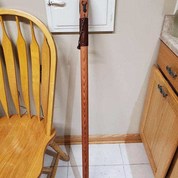 Standing Black Bear, Natural Earth Tones Poplar Wood Walking Stick ...