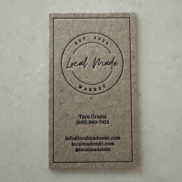 The Kennedy – Custom Letterpress Printed Calling Cards - Etsy