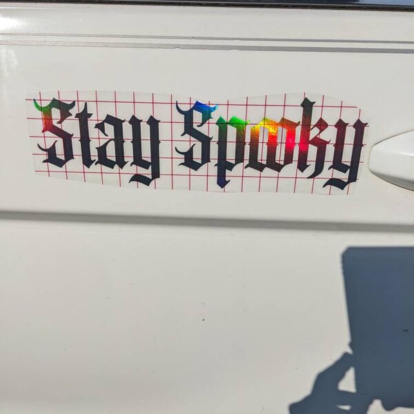 Stay Spooky Halloweeen Vinyl Car Decal, Car Sticker, Halloween Sticker ...