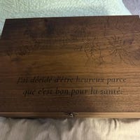 Custom Memory Keepsake Wooden Love Box With Personalization ...