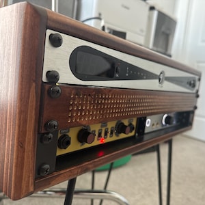 Studio Rack 15 Depth 16 Hairpin Legs Solid Wood Vents - Etsy