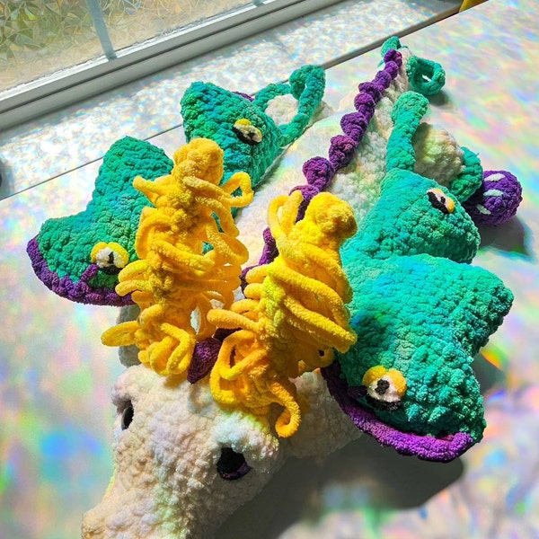 Luna Moth Dragon Crochet Pattern | Large Amigurumi Plush (PDF Pattern ...