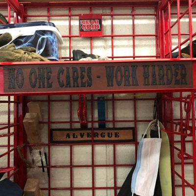 Gear Grid Locker Name Tag Personalized Firefighter Locker - Etsy