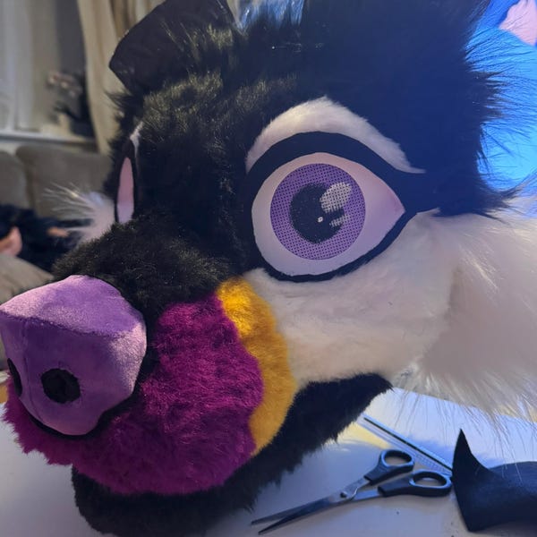 DIY Eyebrow and Eyelash Fursuit Kit Felt Stencil Set to Make Fursona ...