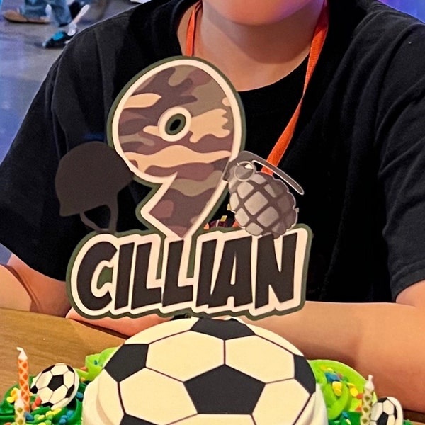 Army/camo Cake Topper - Etsy