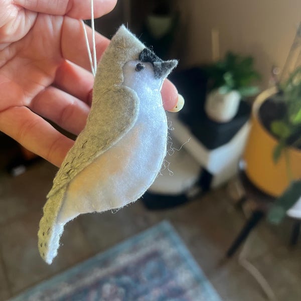 Felt Bird Collection Set of 6 Handmade Birds Ornaments Christmas Soft ...