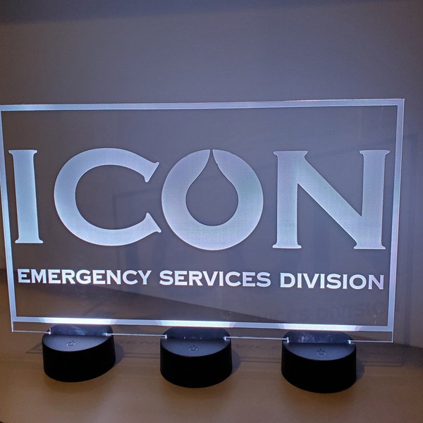 Laser Engraved LED Light up Display/sign, Custom LED Sign, Large 18"w X ...