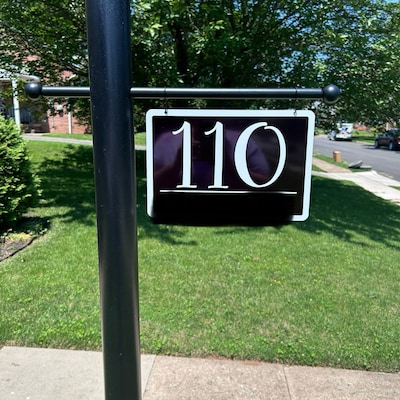 Mailbox Numbers, Light Post Address Sign, Personalized With Numbers ...