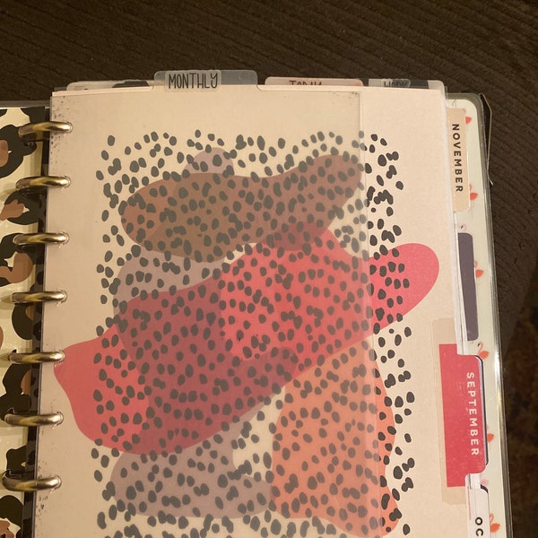 Planner Divider Stickers Label Your Tabs Matte Clear or Matte White ...