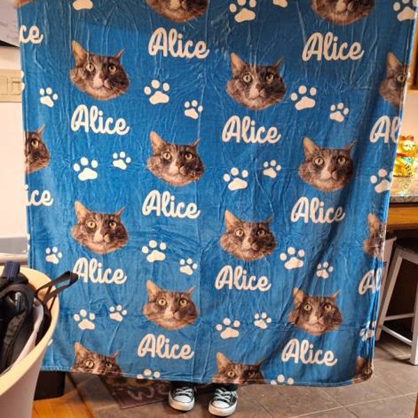 Personalized Dog Blanket With Name Custom Photo Blanket for Dog Custom ...