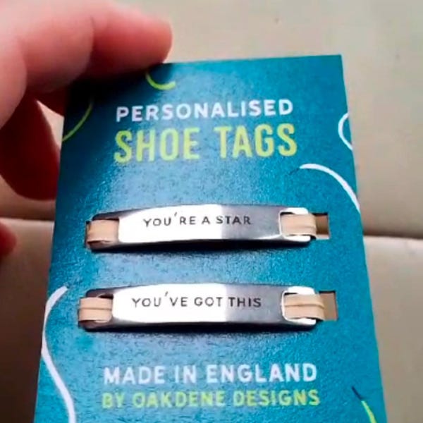 Personalised Metal Shoe Tags - Etsy